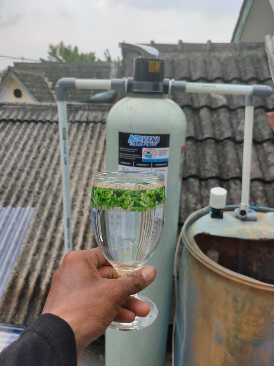 Pemasangan Filter Air Kapur di Pajangan » Nirvana Filter Abadi